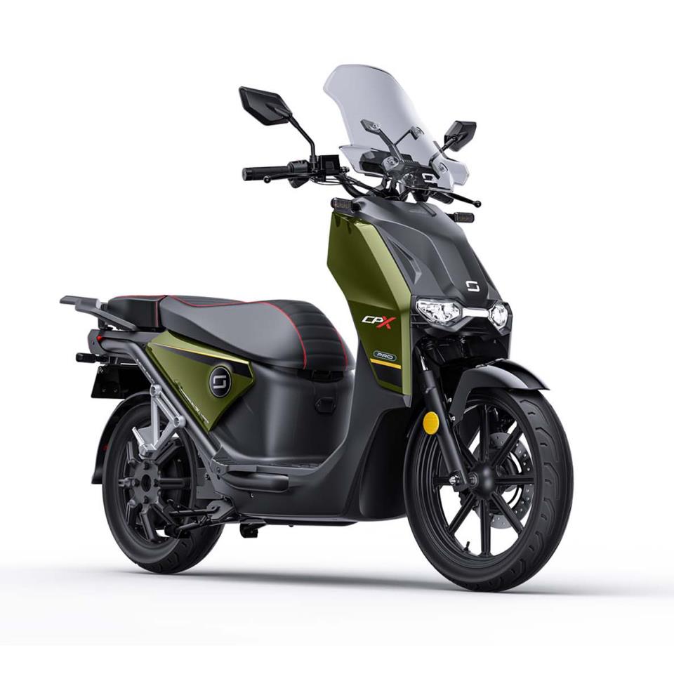Super Soco CPX Pro Groen scooter kopen bij Central Scooters